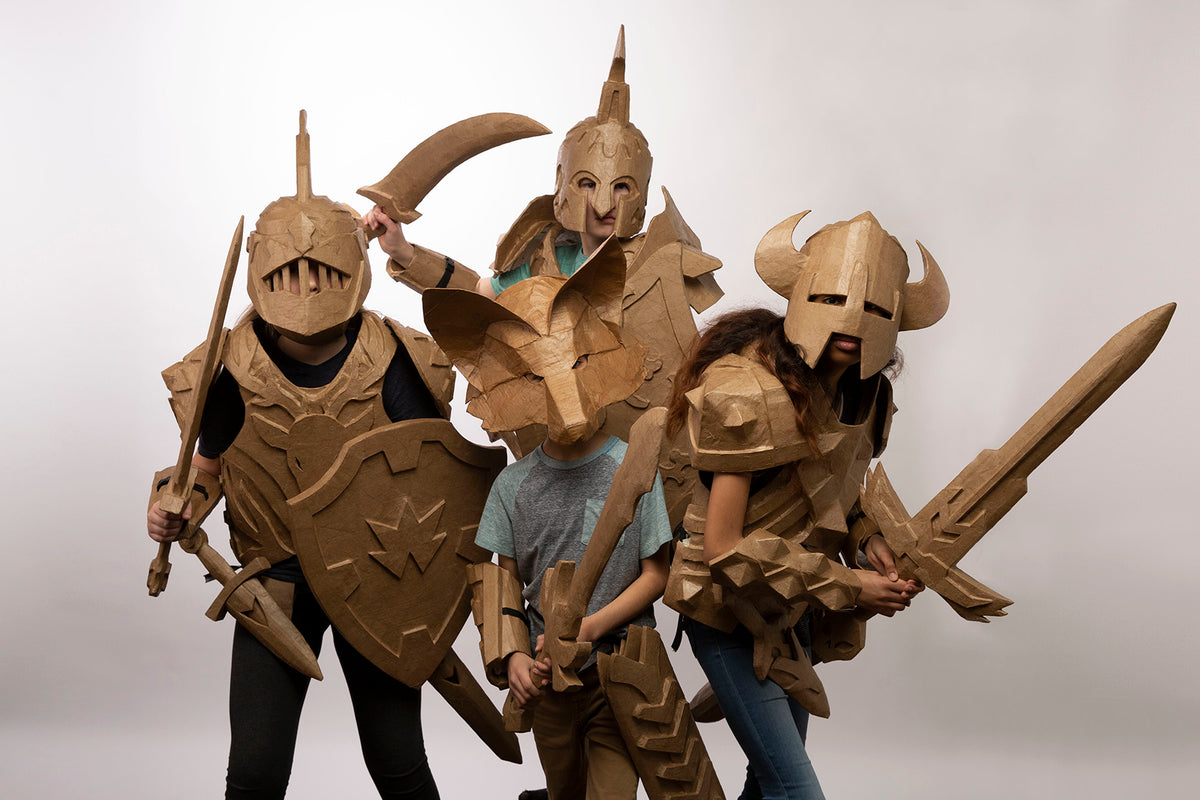 Cardboard Kits of Armor and Weapons - Full Sets – The Cardboard Forge